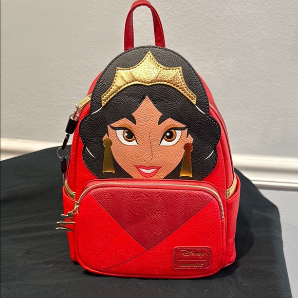 Loungefly | Bags | Loungefly Princess Jazmine Disney Red And Gold ...
